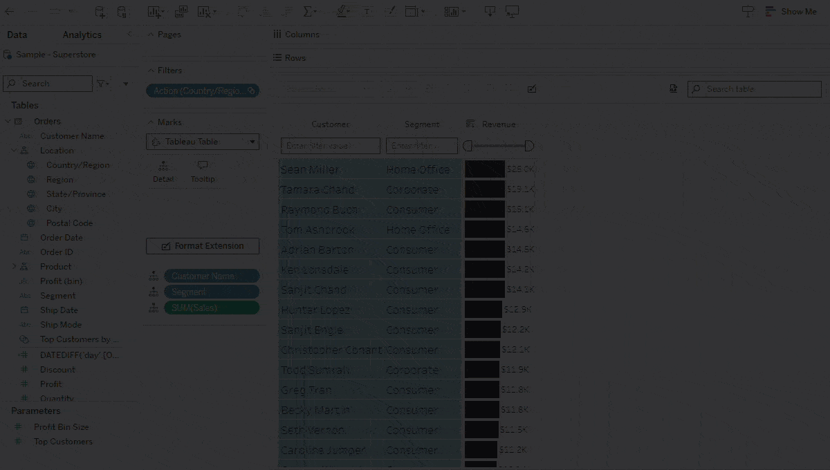 Tableau Table | Tableau Exchange